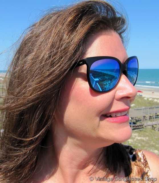 Revo 850 001 Grand Classic Blue Mirror Sunglasses