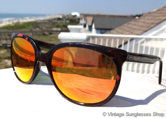 Revo 850 Red Tortoise Orange Mirror Sunglasses