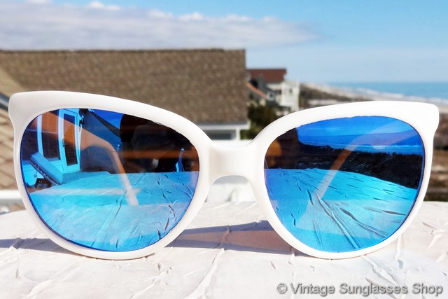 Revo 850 Grand Classic White Stealth Mirror Sunglasses