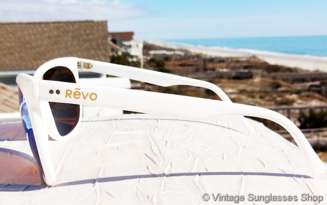 Revo 850 Grand Classic White Stealth Mirror Sunglasses