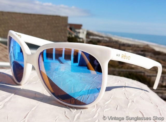 Revo 850 Grand Classic White Stealth Mirror Sunglasses