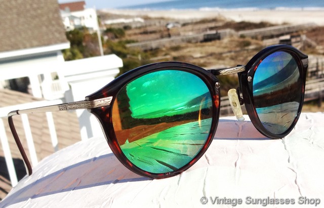 Revo 953 008 Circle Executive Green Mirror Sunglasses