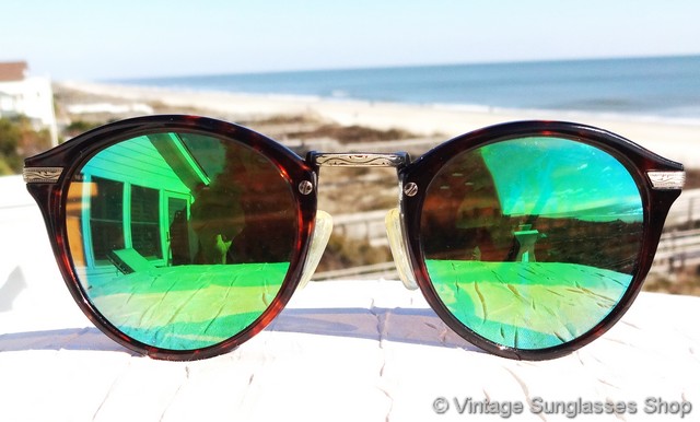 Revo 953 008 Circle Executive Green Mirror Sunglasses