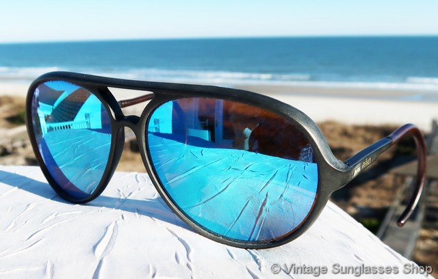 Revo Grand Venture Aviator Stealth Mirror Shooter Sunglasses