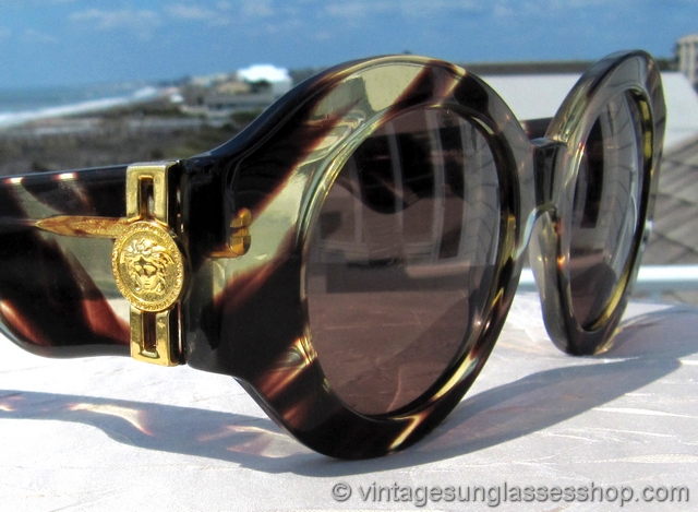 Versace S12 A03 Yellow Tortoise Shell Sunglasses